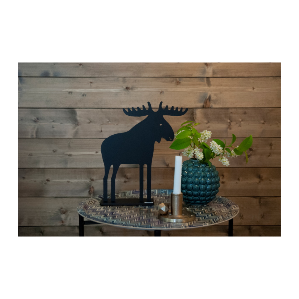 Älg 15cm, Svart Struktur - Önska