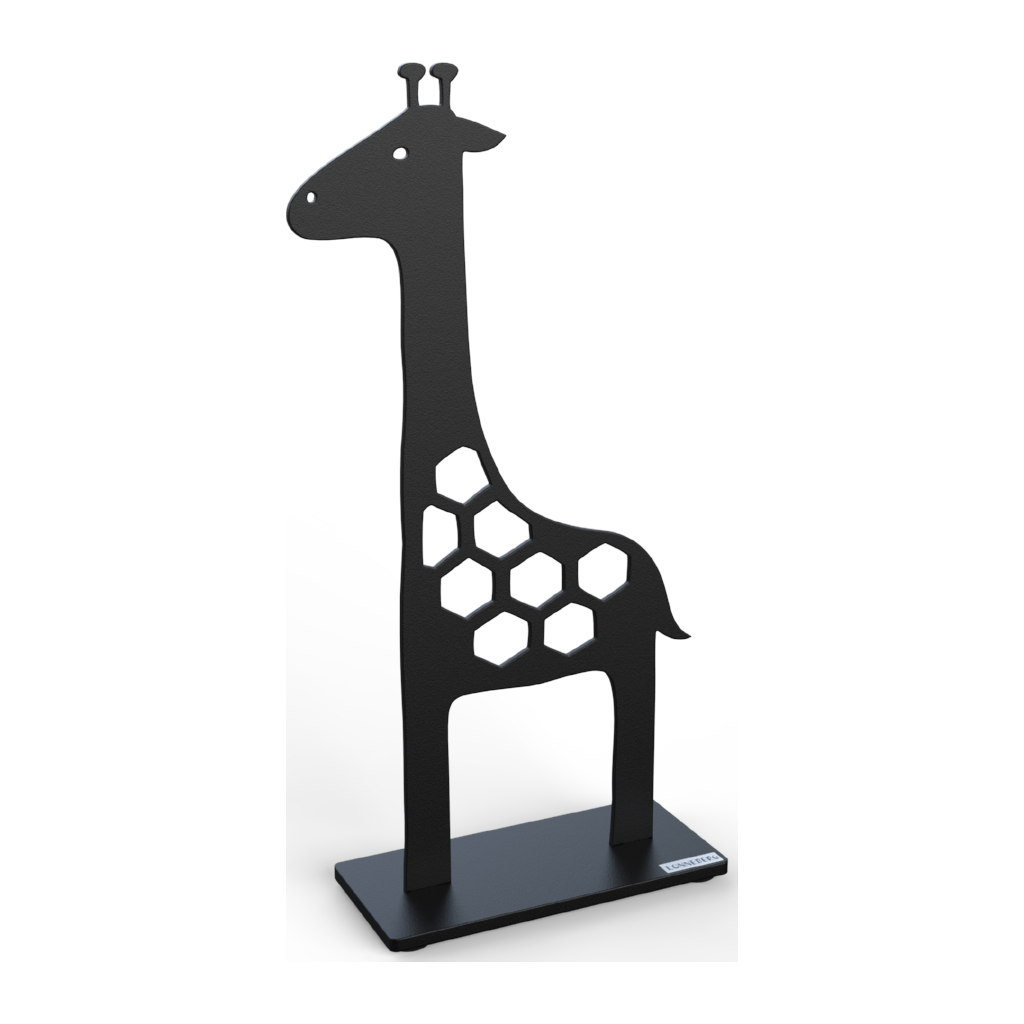 Giraff 30cm, Svart Struktur - Önska