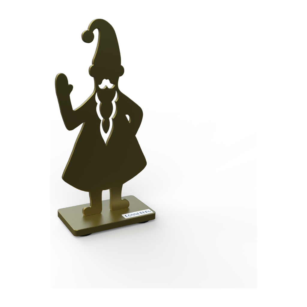 Tomte 15cm, Guld - Önska