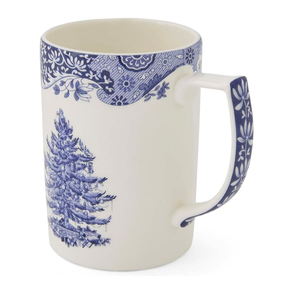 Blue Italian Mugg 34cl, Christmas Tree - Önska
